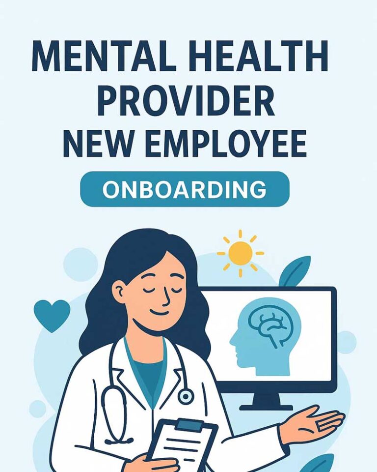 Mental Health Provider New Employee Onboarding - Supremus Store